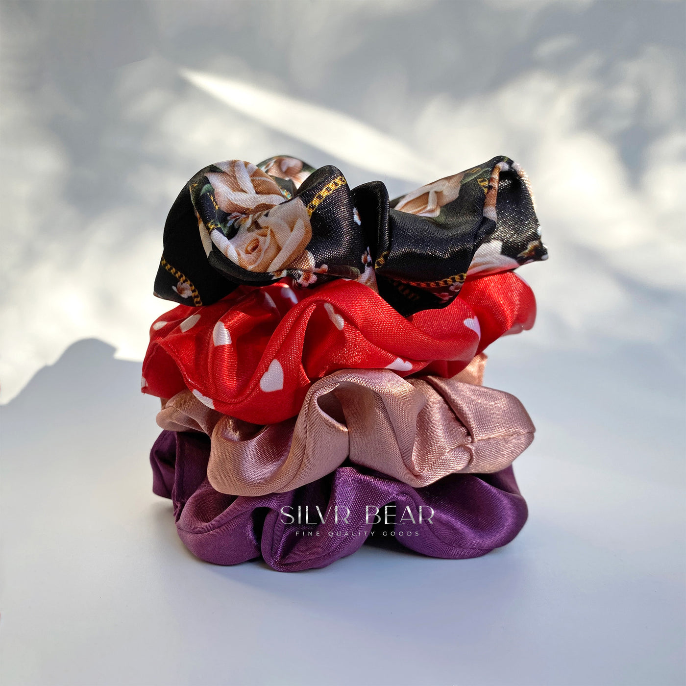 Satin & Velvet Scrunchies - Designer Edition - SILVR BEAR – silvrbear